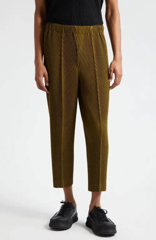 Issey Miyake Pleated Pullon Pants Olive Khaki Editorialist
